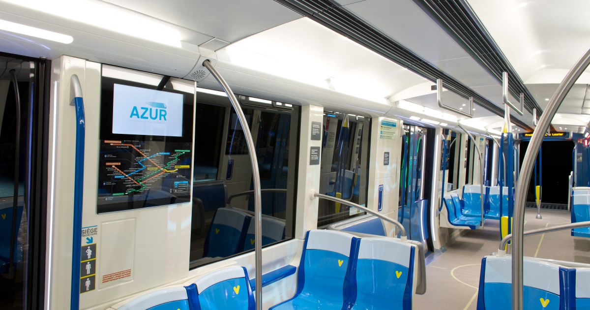 Nouvelles voitures de métro: Azur se dévoile