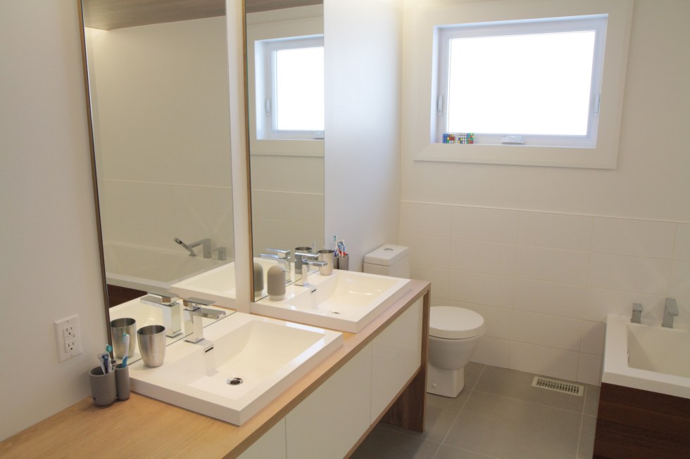 Réno écolo: une salle de bain repensée