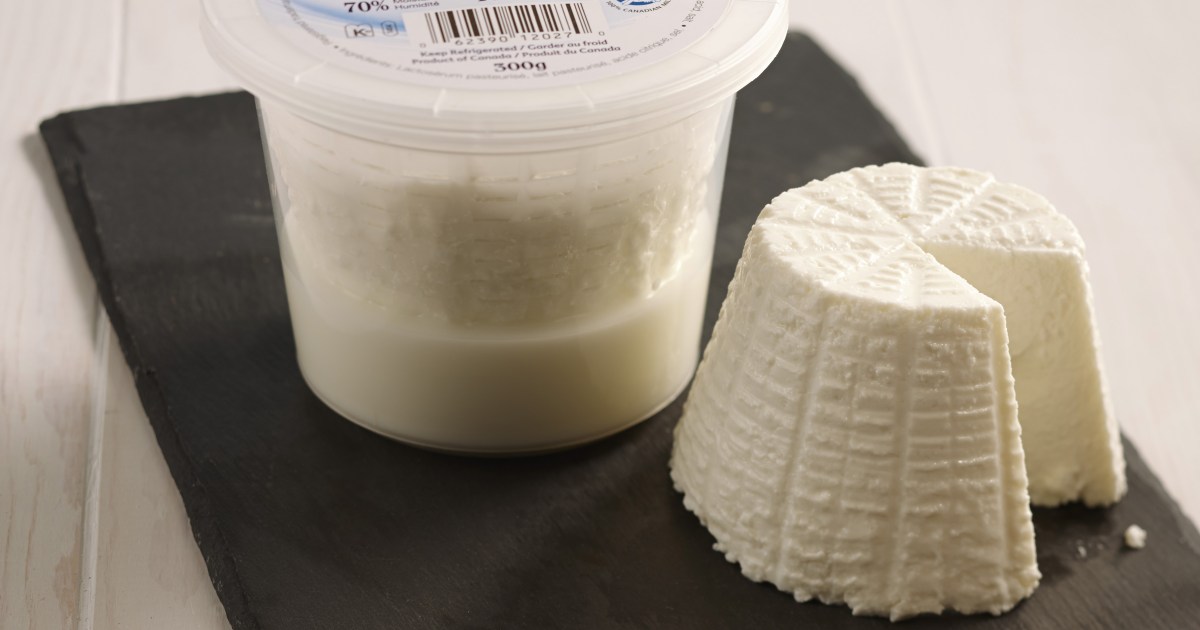 Et le meilleur fromage canadien est... une ricotta!