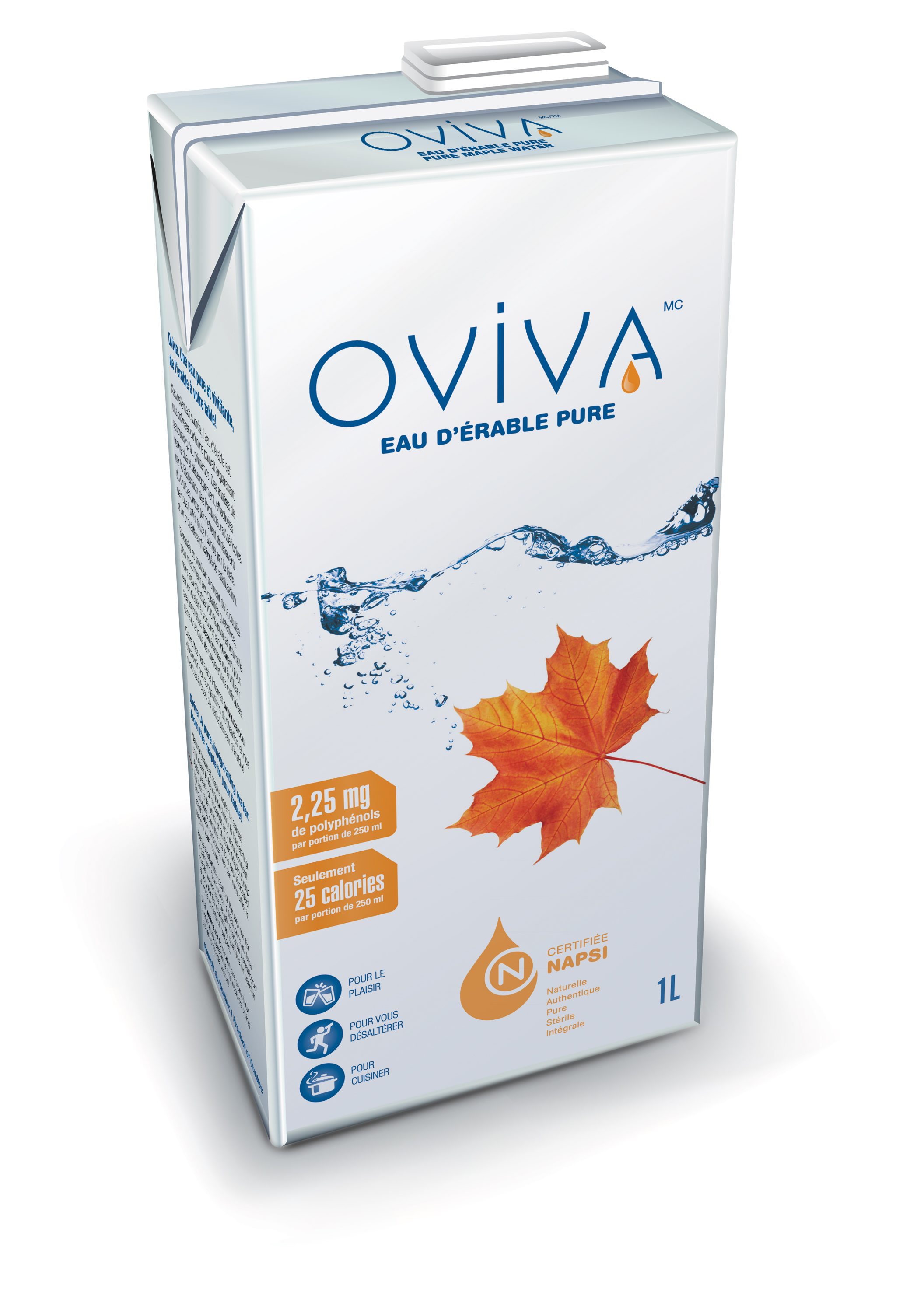 Nouveau produit : L’eau d’érable Oviva