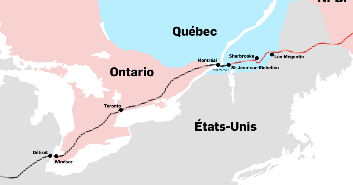 Les wagons de Lac-Mégantic ont emprunté les voies du CP