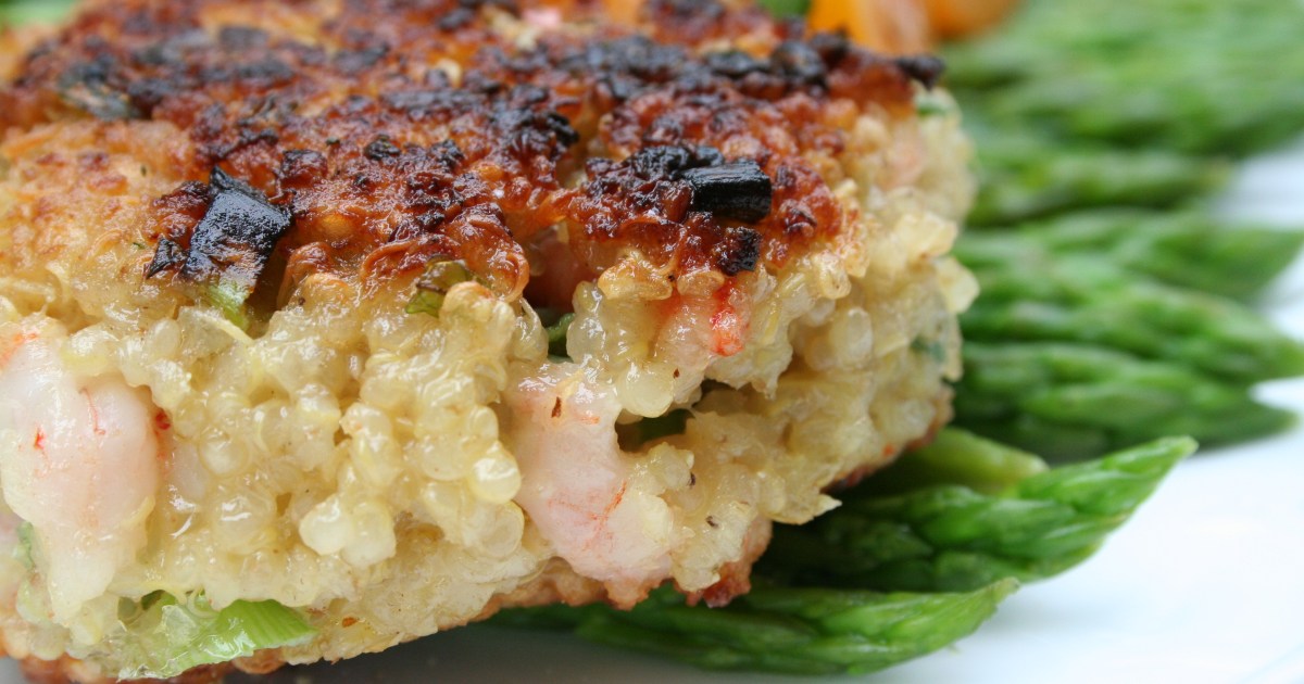 Croquettes de quinoa aux crevettes de Matane