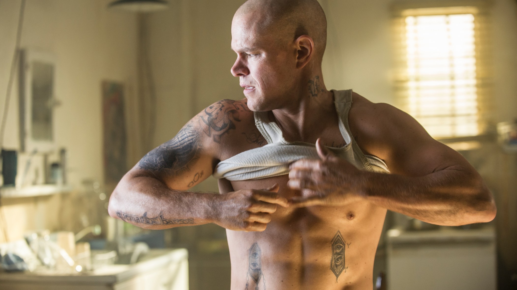 Matt Damon, musclé et politisé dans Elysium