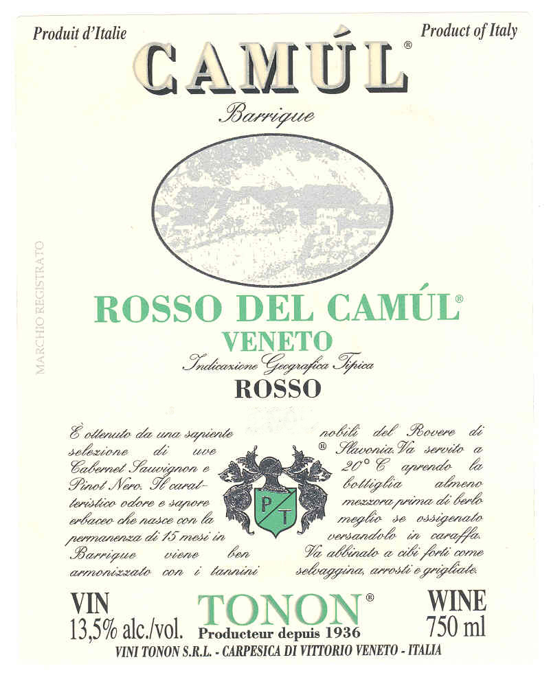 Vin de la semaine: Rosso del Camul 2010