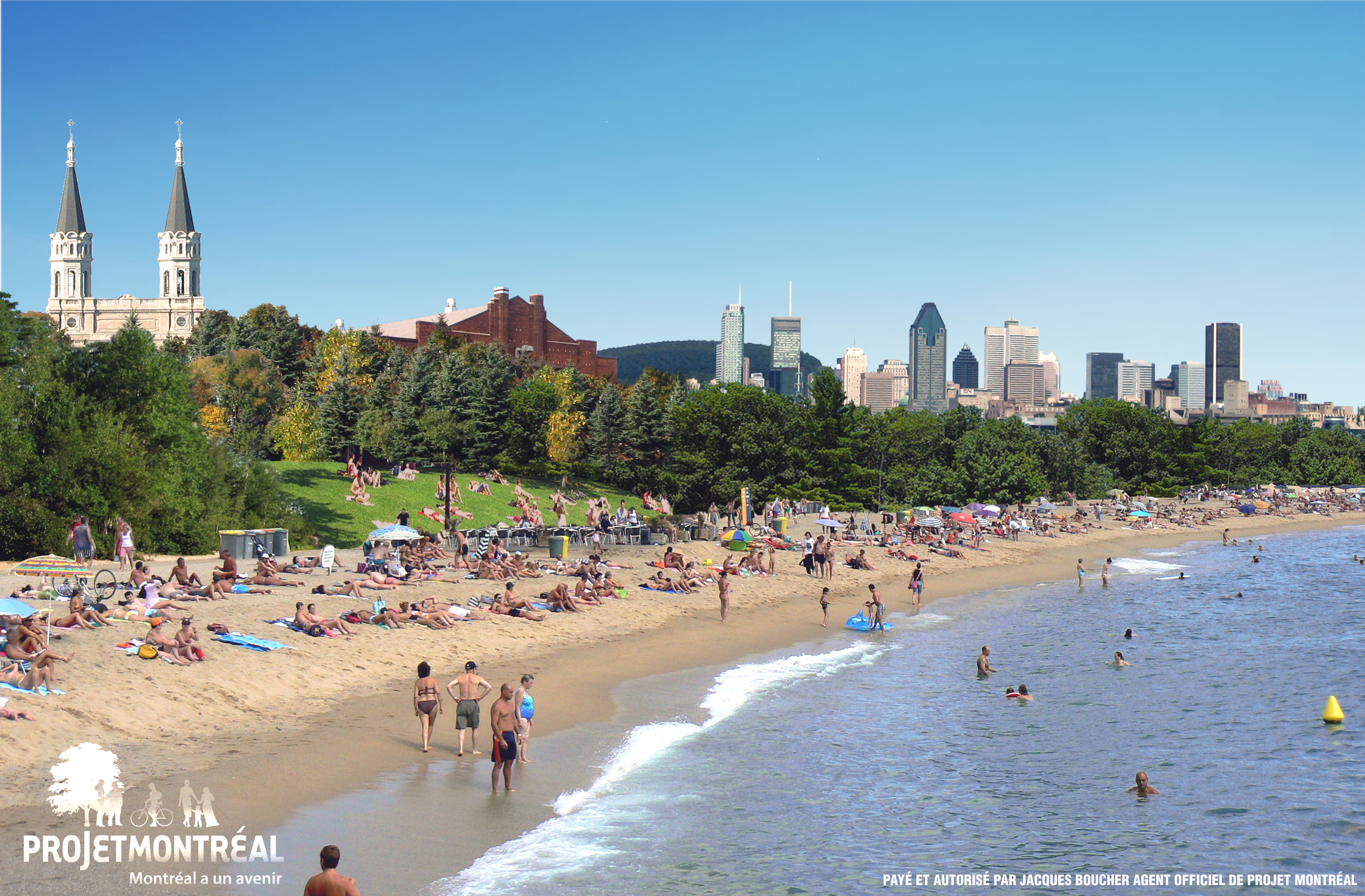 Plage à Verdun: Projet Montréal privilégie l'arrière de l'Auditorium