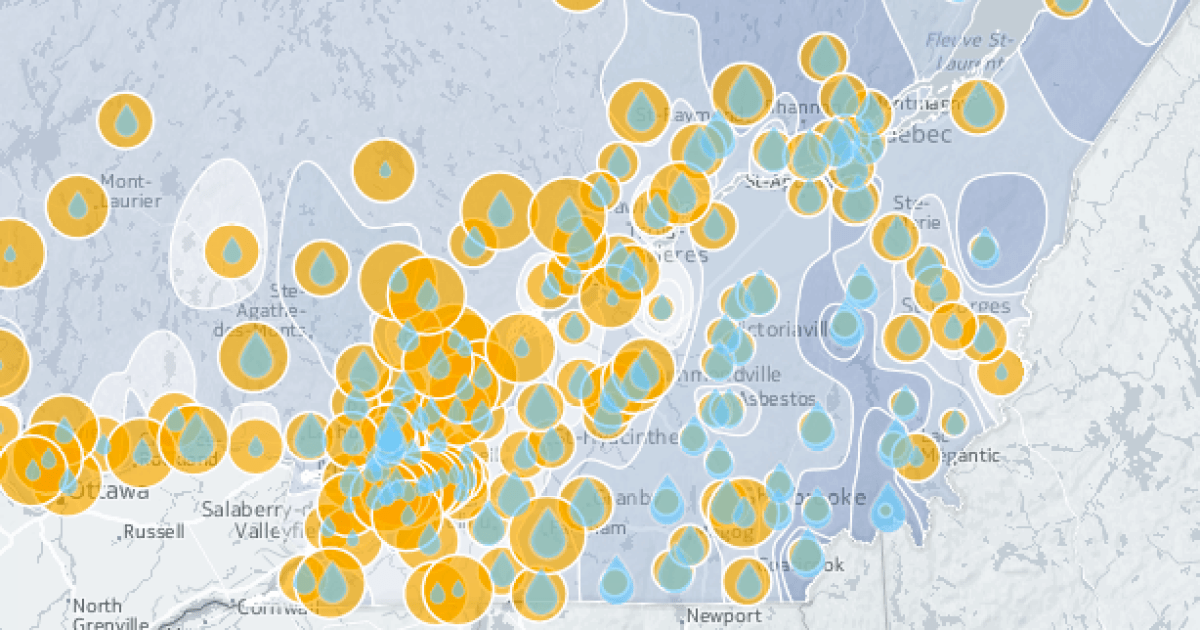 Carte interactive: la météo au Québec