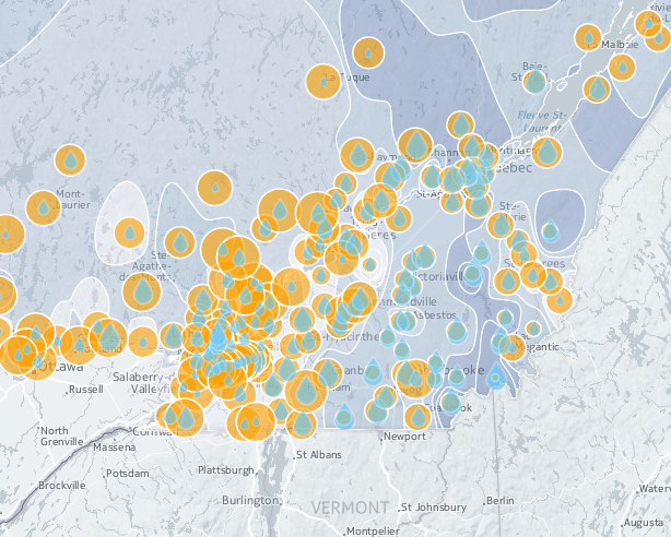 Carte interactive: la météo au Québec