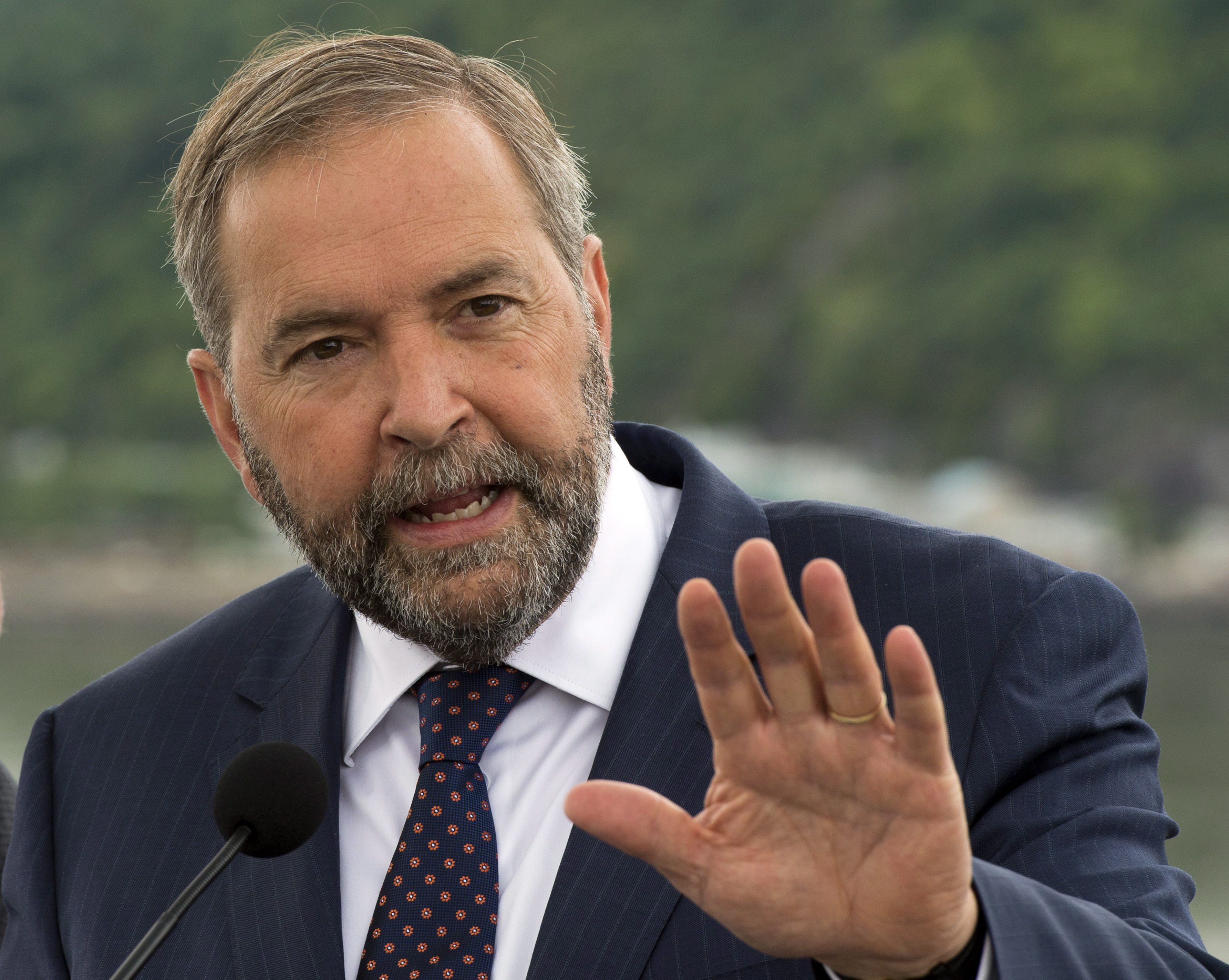 Mulcair dévoile son plan de lutte contre les GES