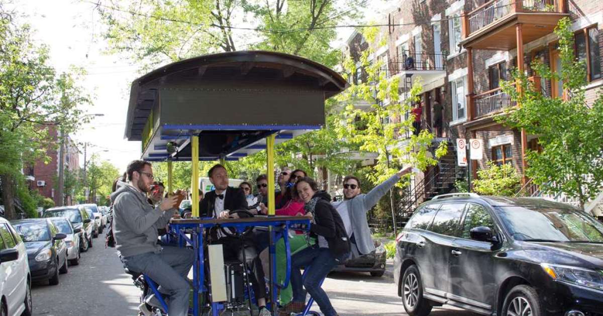 Un Vélo Festif pour faire la tournée des bars sur le Plateau