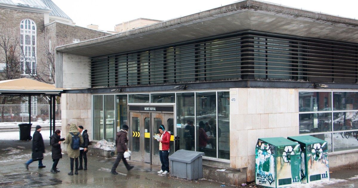 Un nouvel édicule pour le métro Mont-Royal