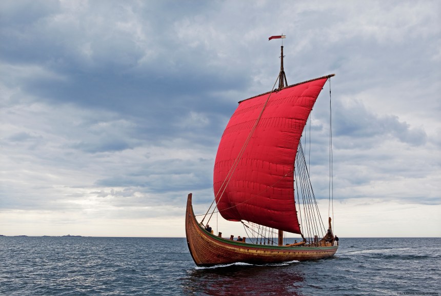 Un drakkar sur le Saint-Laurent cet été