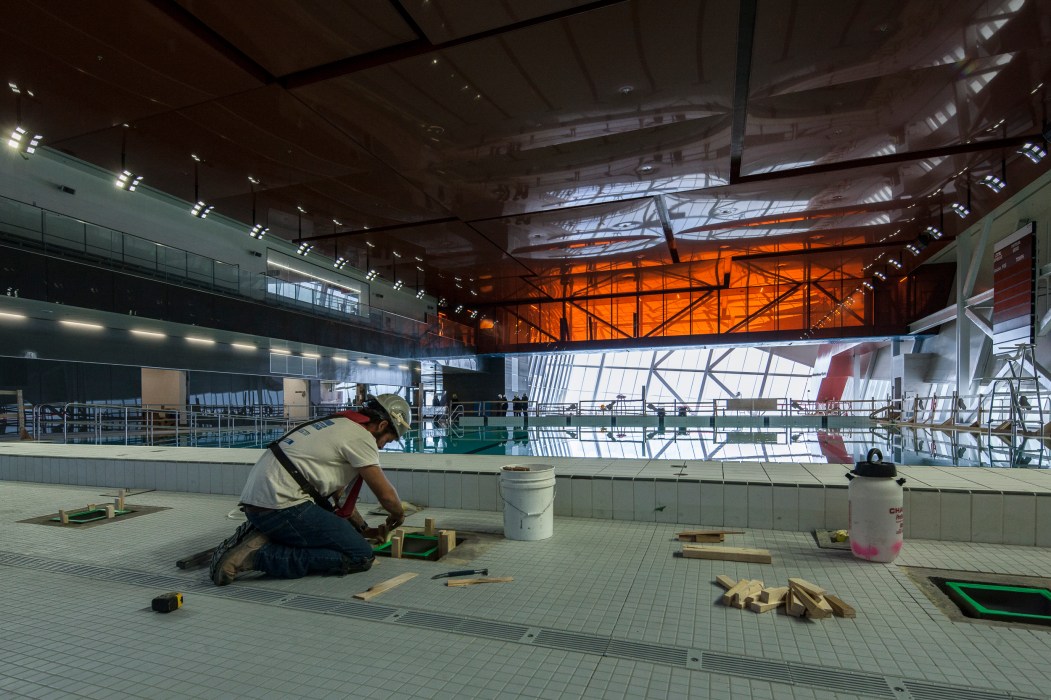Première plongée dans le futur complexe sportif