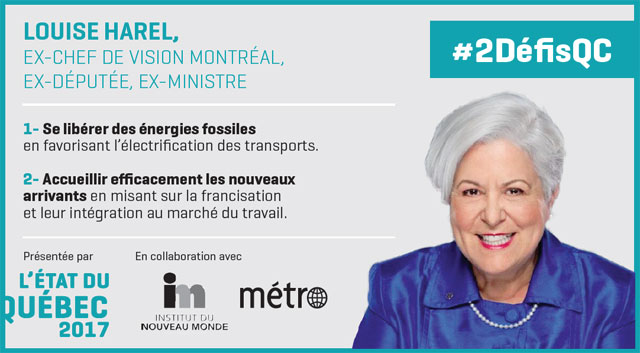 Les 2 défis de Louise Harel