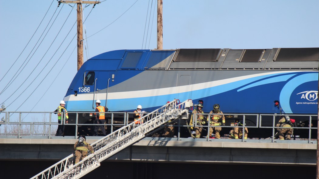 Simulation d’une situation d’urgence sur la ligne Mascouche