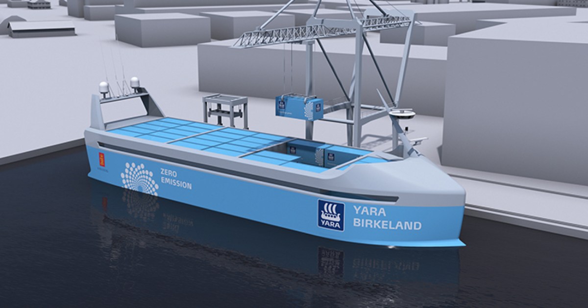 Un premier cargo électrique autonome sera construit en Norvège