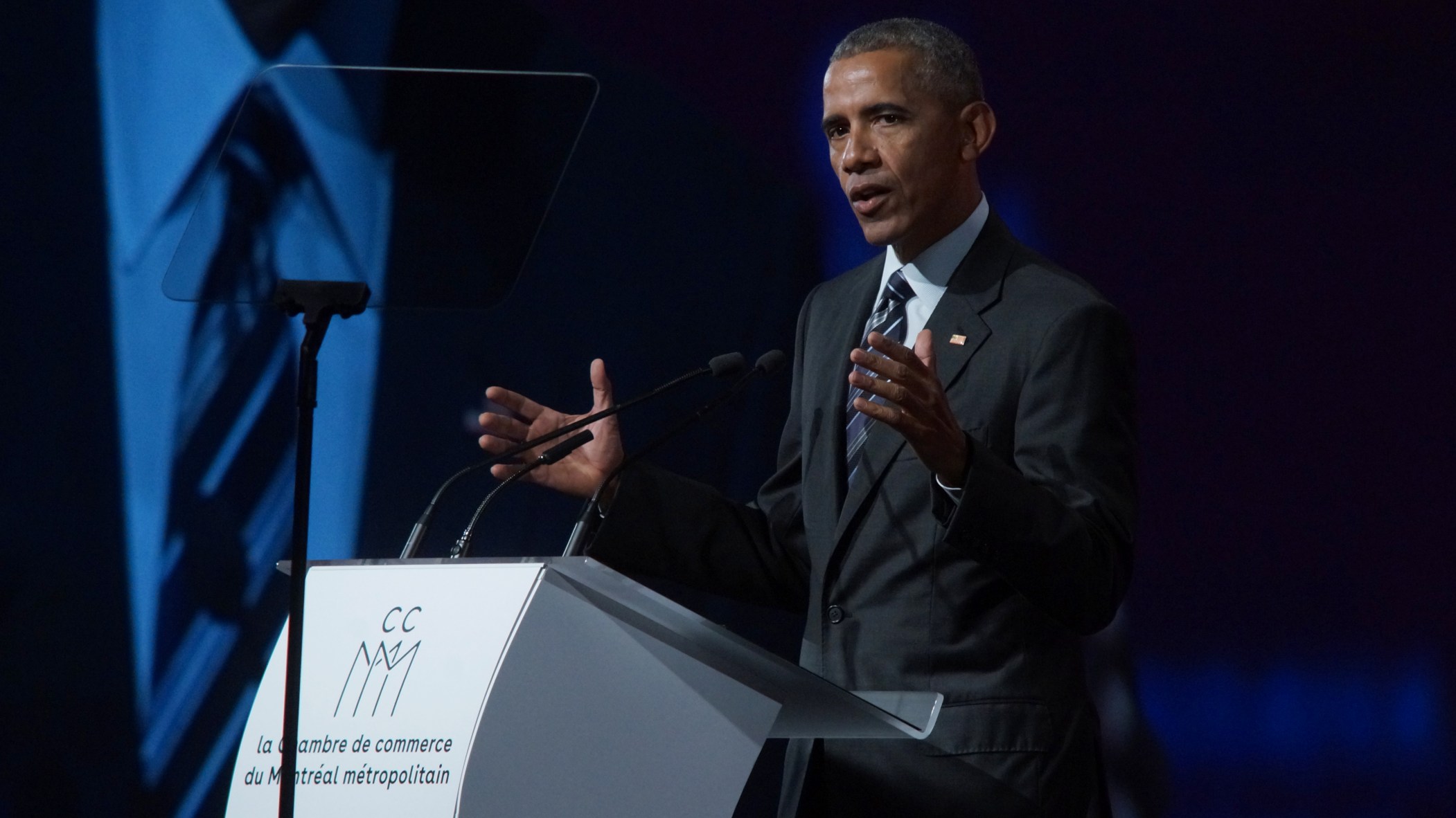 Barack Obama livre un discours d’espoir à Montréal