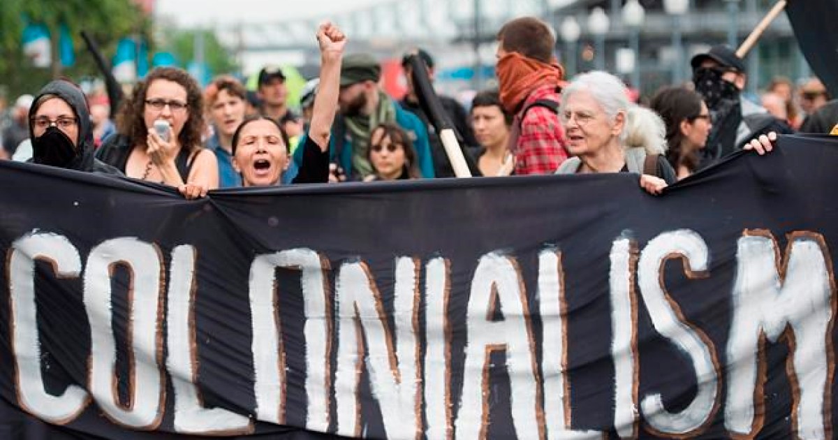 Manifestation contre le «colonialisme» à Montréal