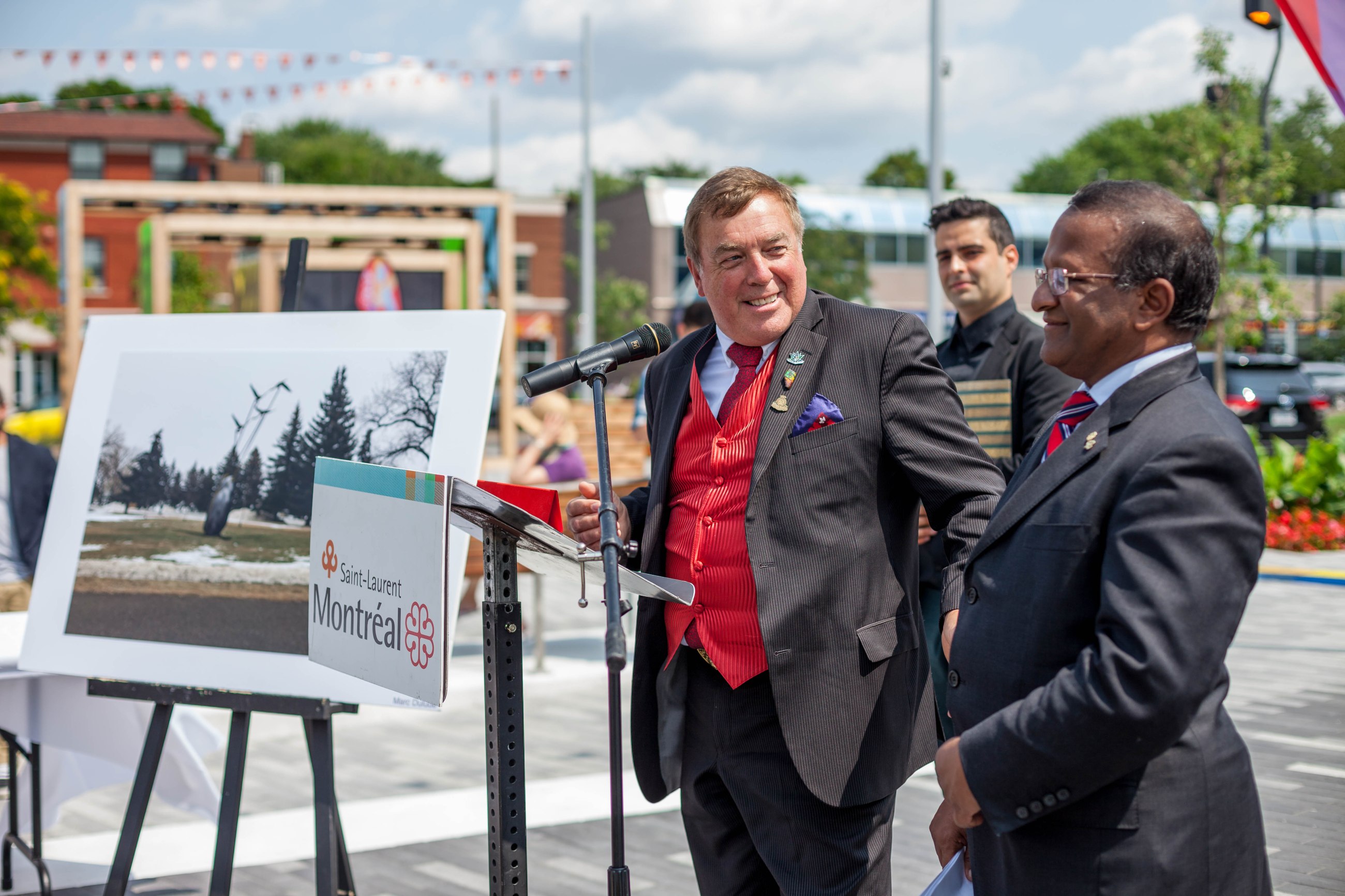Inauguration de la place Rodolphe-Rousseau: future oasis citoyenne