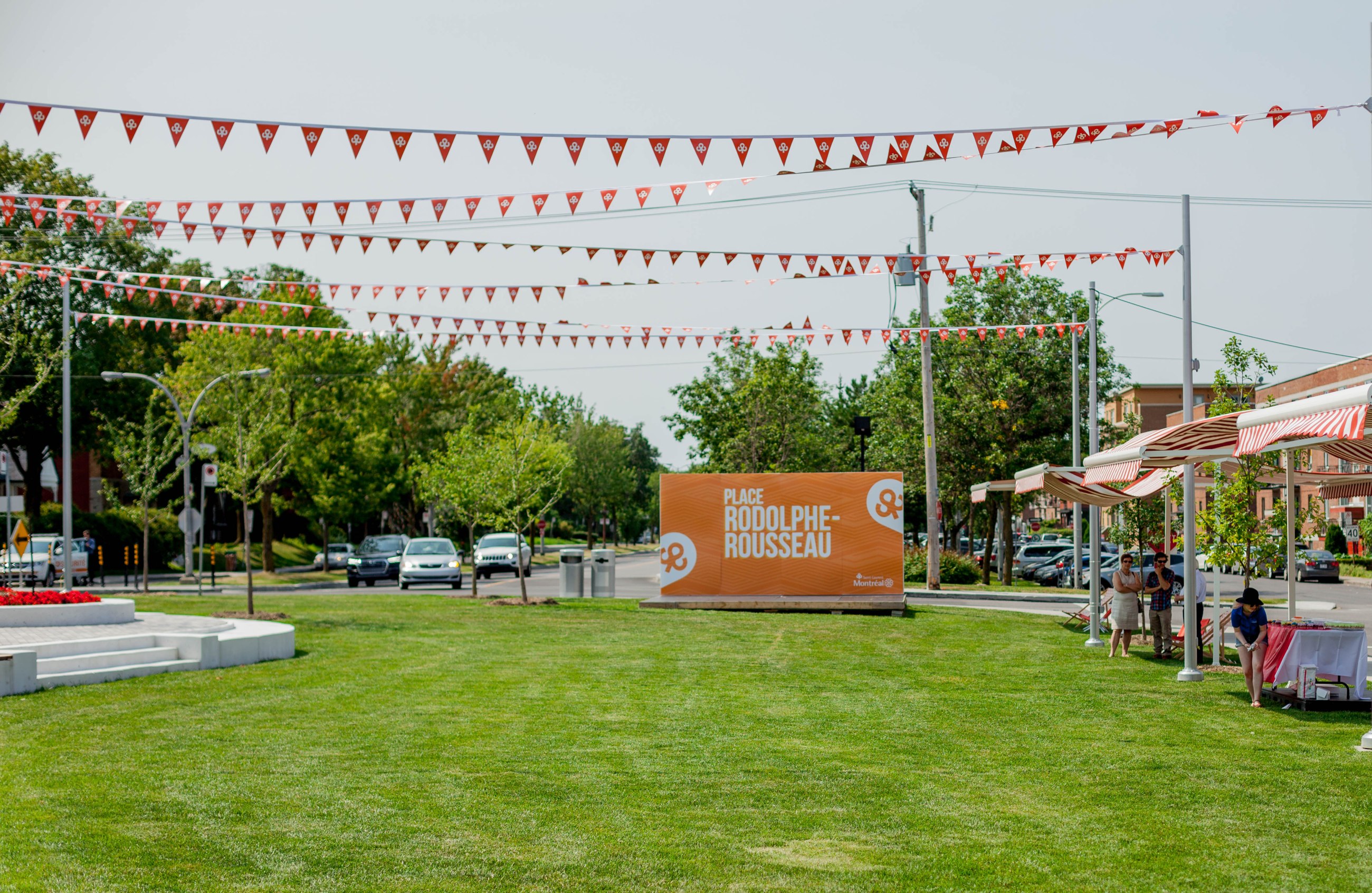 Inauguration de la place Rodolphe-Rousseau: future oasis citoyenne