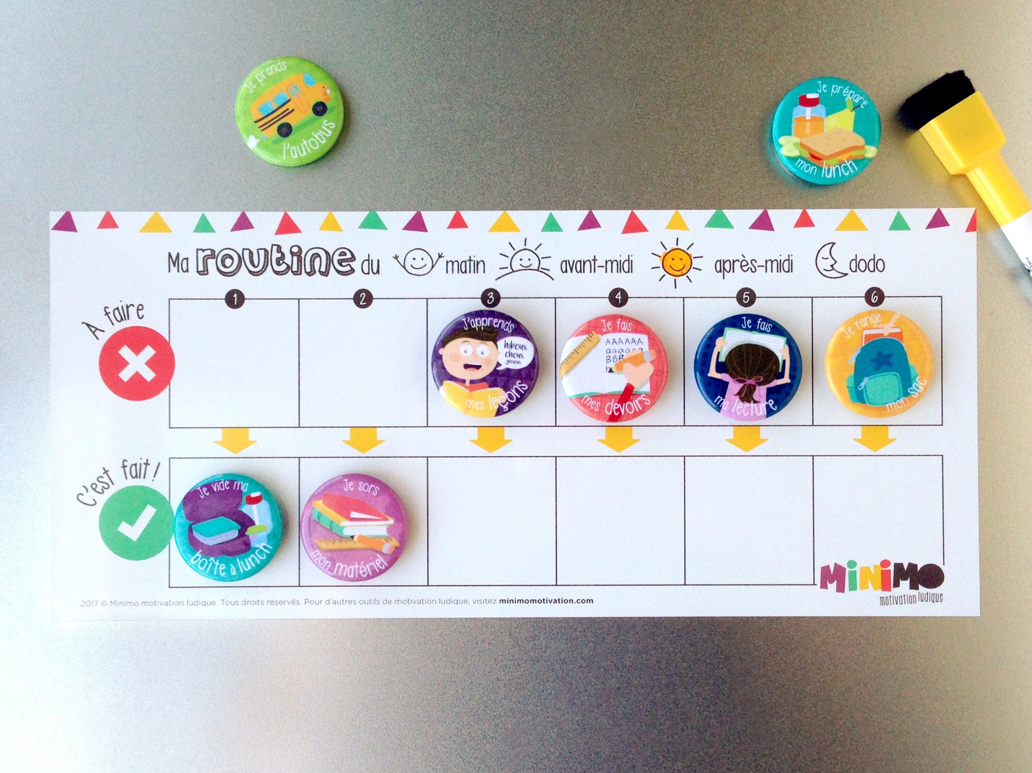 Deux outils pour faciliter la routine avec les enfants