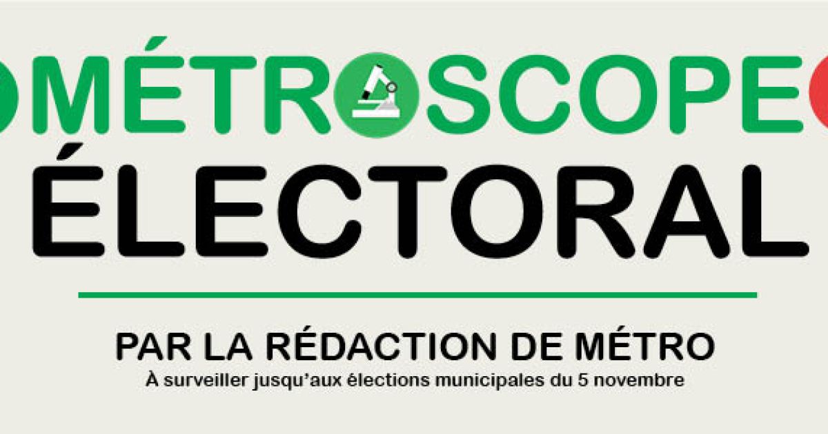 Métroscope électoral du mardi 3 octobre