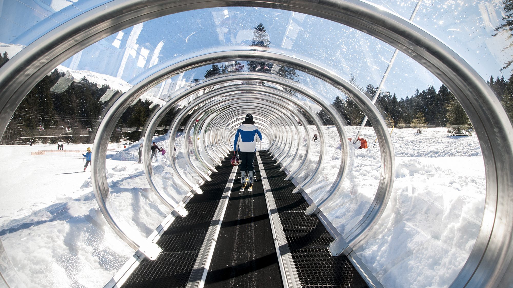 Tapis roulant couvert à Ski Montcalm