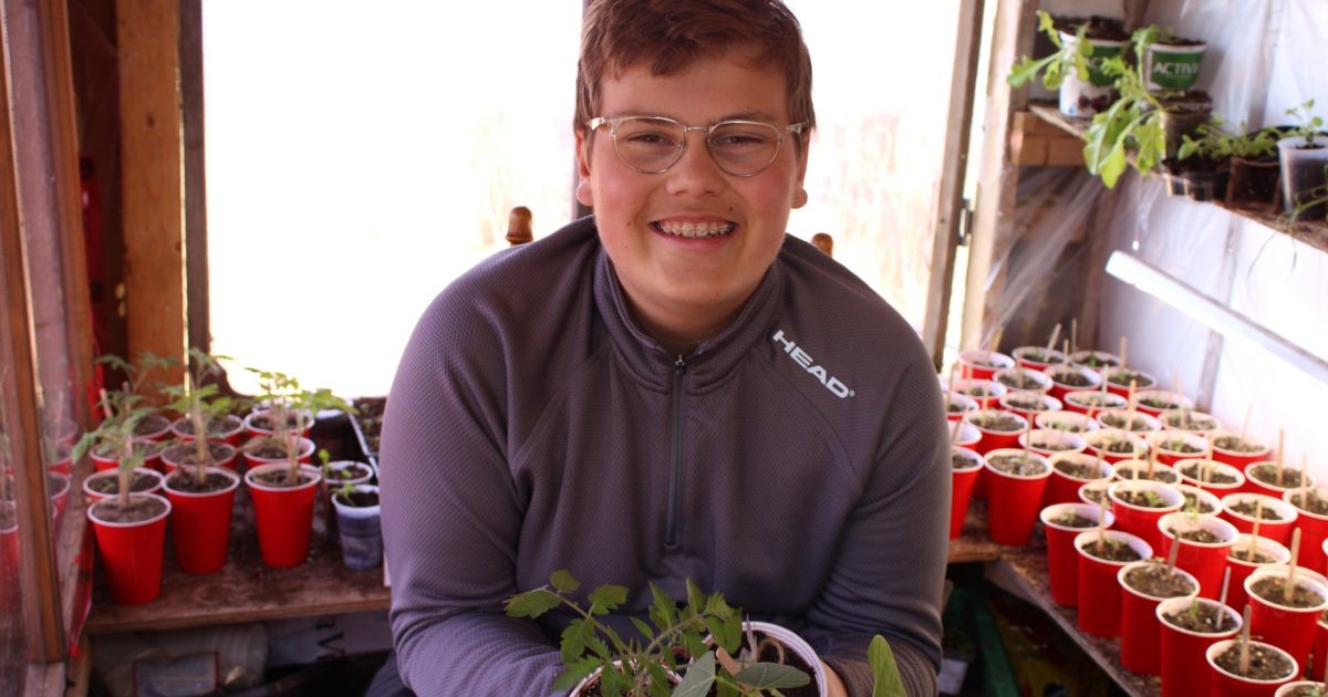 Alexandre-Fabien, 13 ans, fait sa part pour l'agriculture urbaine
