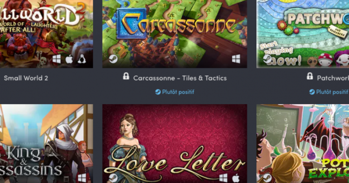 Jouer confiné : Un Humble Bundle de jeux de société