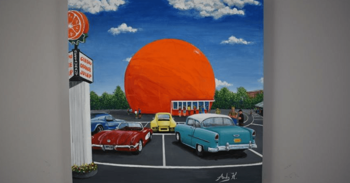 Le restaurant Orange Julep dans l’œil d’un peintre montréalais