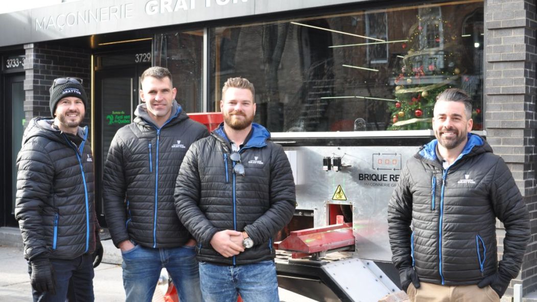 La machine Brique Recyc opérationnelle sur les chantiers