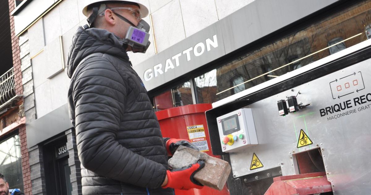 La machine Brique Recyc opérationnelle sur les chantiers