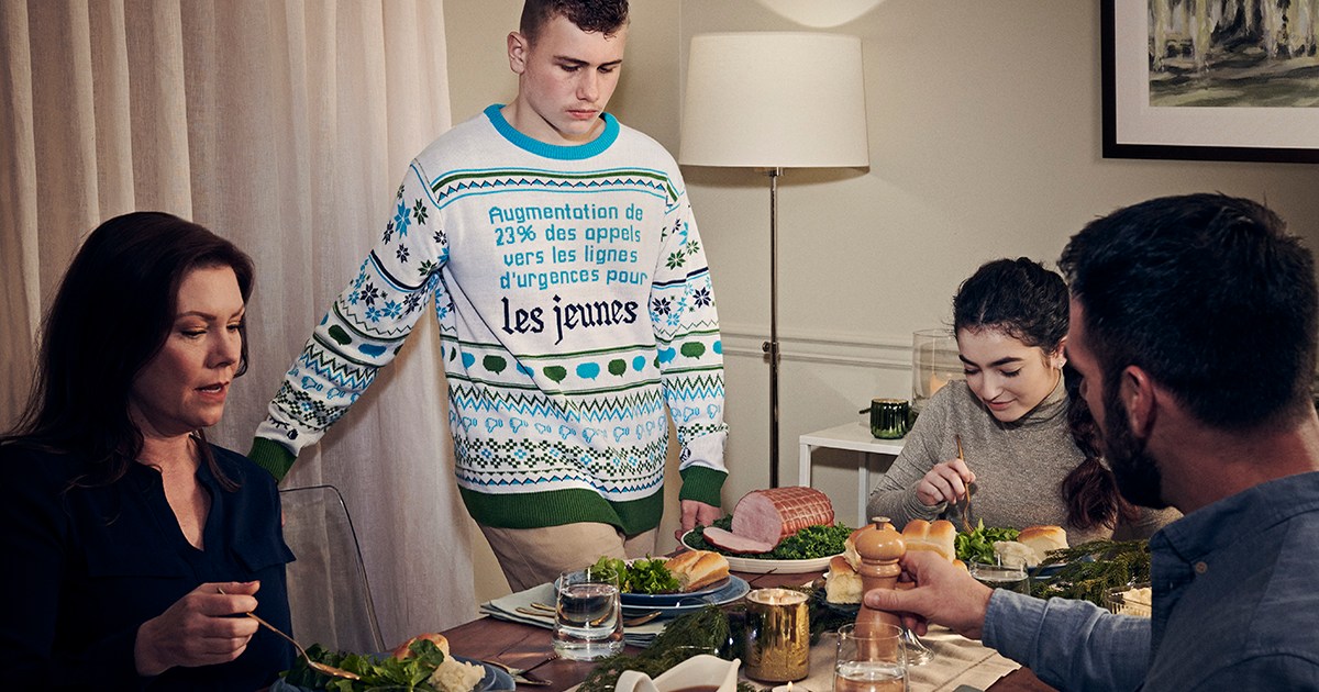 Quand le chandail laid de Noël a un message pour vous!