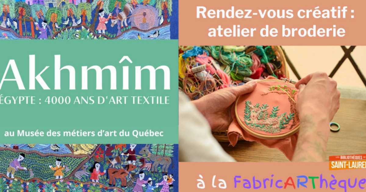 FabricARThèque: visite au musée et atelier de broderie d'inspiration ...