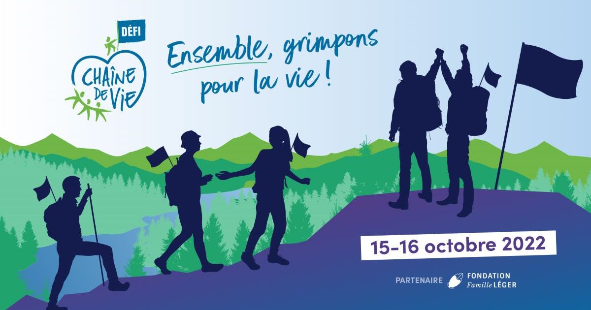 Défi Chaîne de vie: gravir des sommets pour le don d'organes