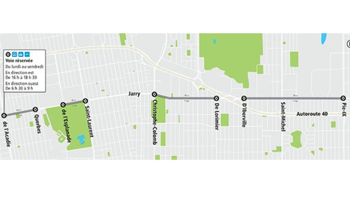 Une nouvelle voie réservée sur la rue Jarry