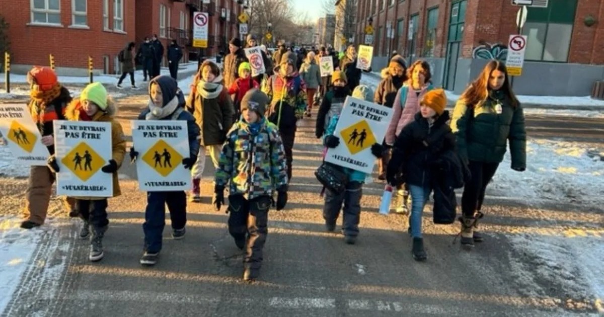 Dans la rue pour la sécurité routière