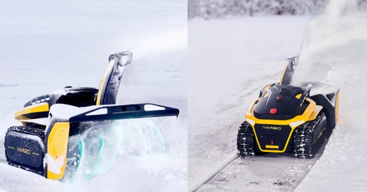 Tired of shoveling snow? Let this snow removal robot take care of it ...