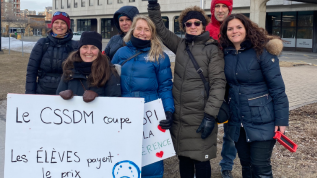 Mobilisation contre l'abolition d'un service pour élèves handicapés