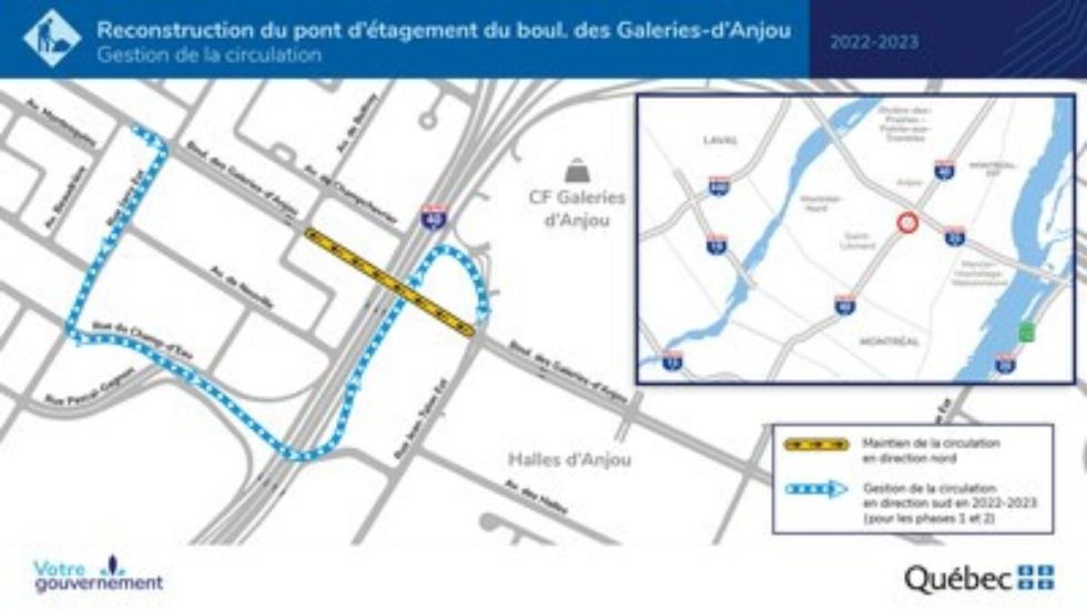 Les travaux reprennent sur le boulevard des Galeries d'Anjou