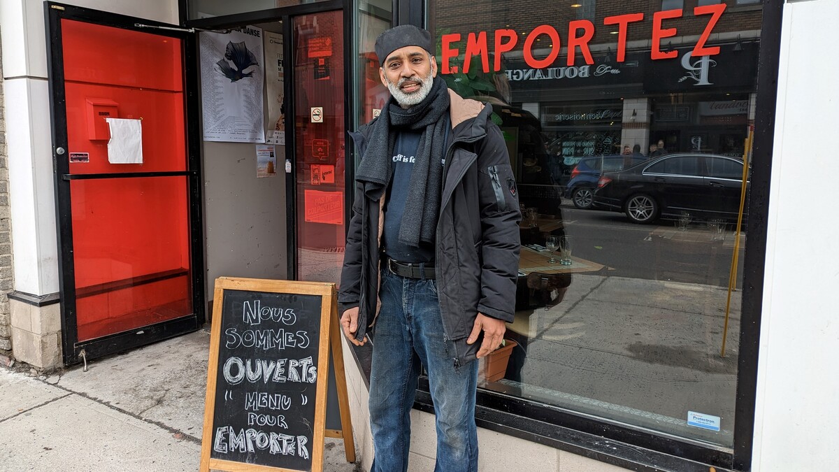 Verglas: des commerces de la Promenade Masson font sourire
