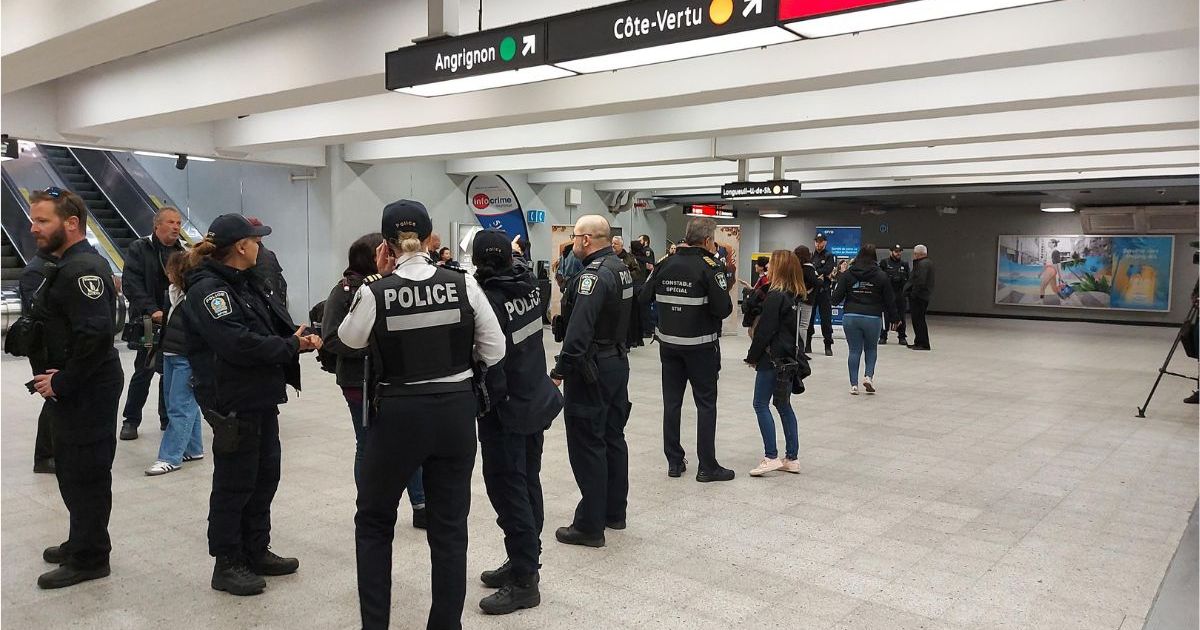 Opération charme du SPVM dans le métro