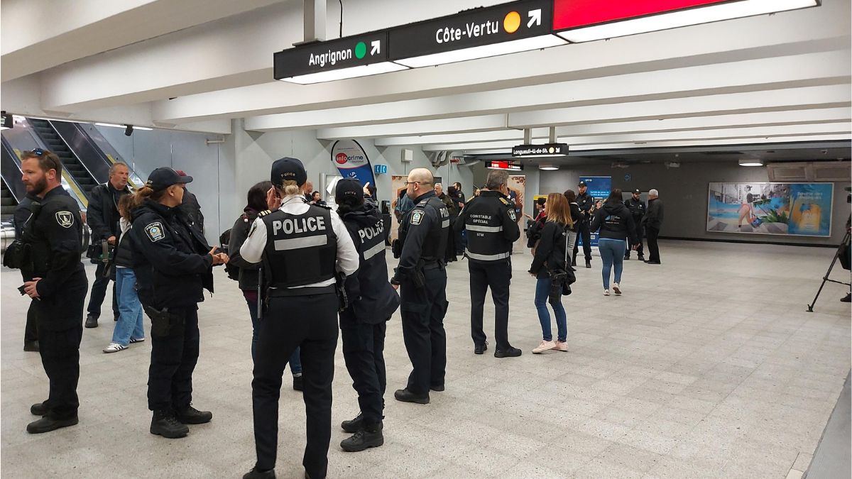 Opération charme du SPVM dans le métro