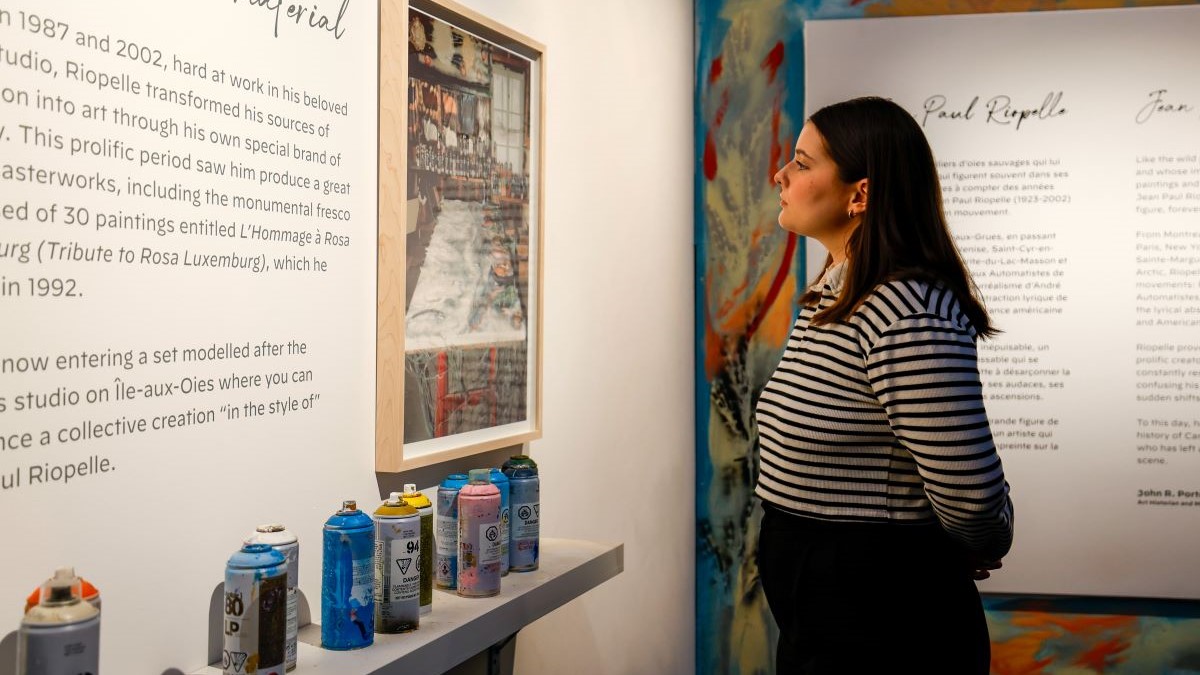 Une œuvre inédite de Riopelle exposée à la Biosphère