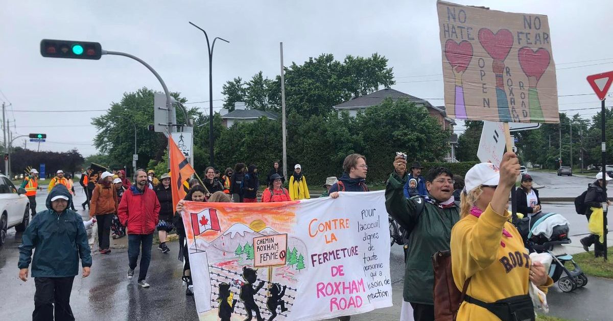 Ils poursuivent leur marche vers le chemin Roxham «pour l’ouvrir»
