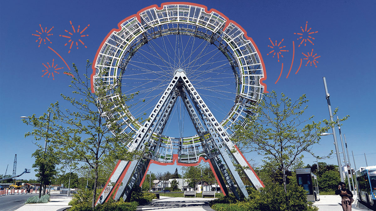 La «grande roue», pour s’émerveiller devant l’art public