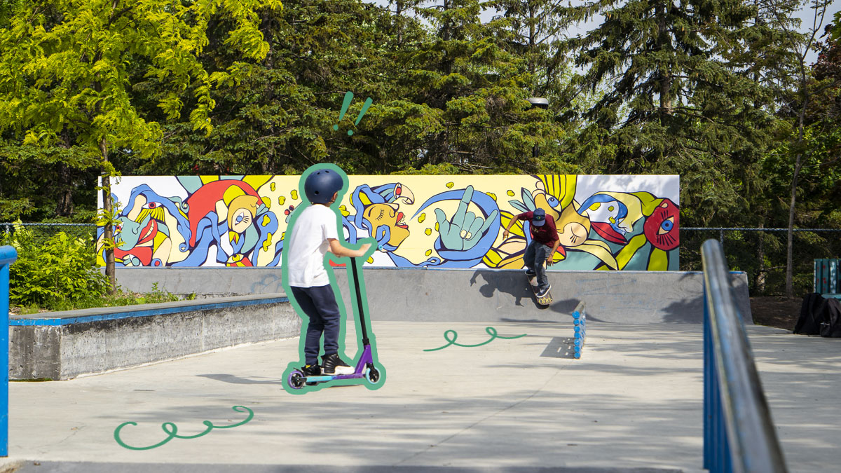 Le parc Delorme, pour la verdure et le skate