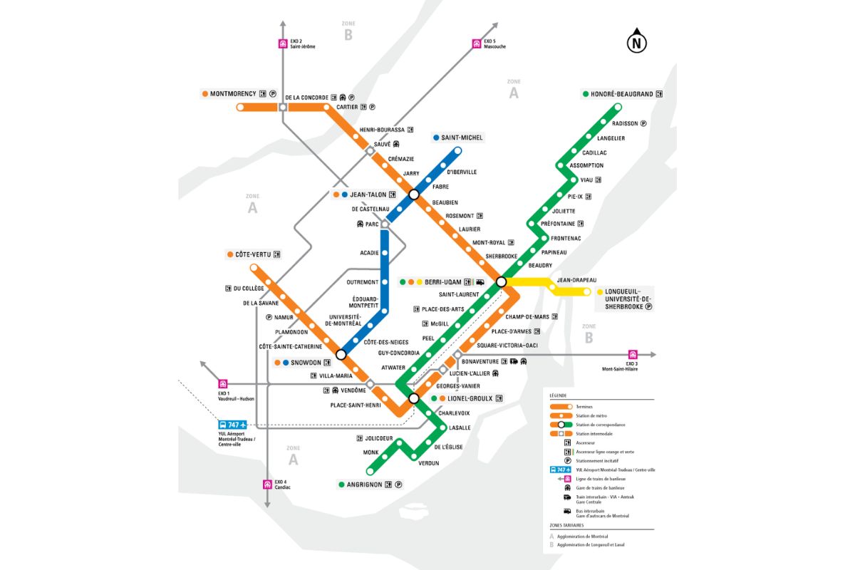 Voici le nouveau plan du métro (et du REM)